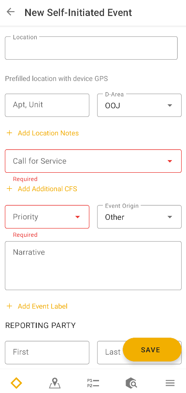 Self-Initiating an Event