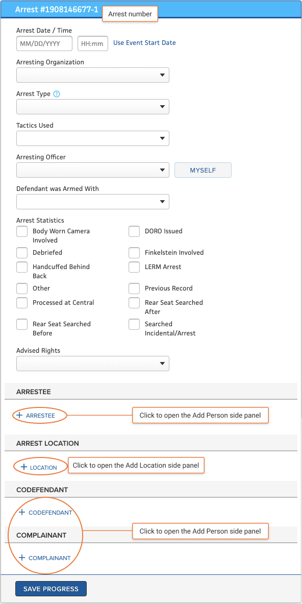 Understanding Arrest Report-Specific Components