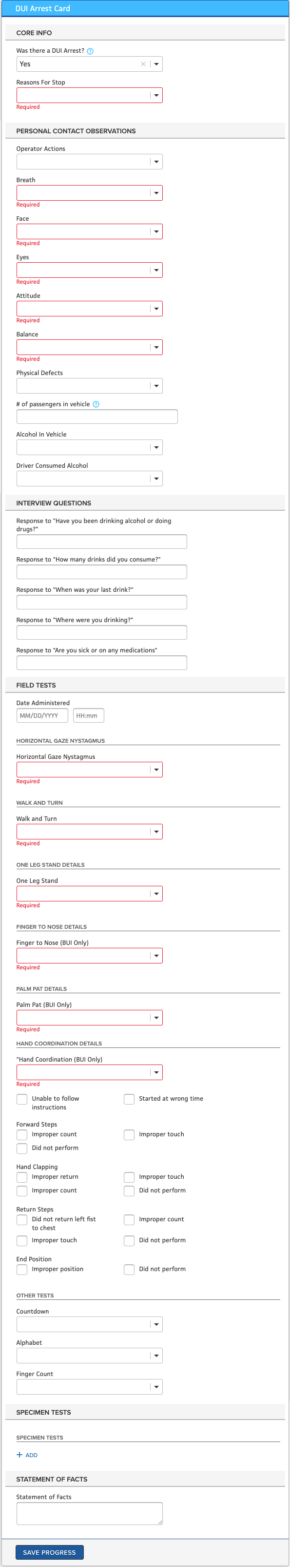 Understanding Arrest Report-Specific Components