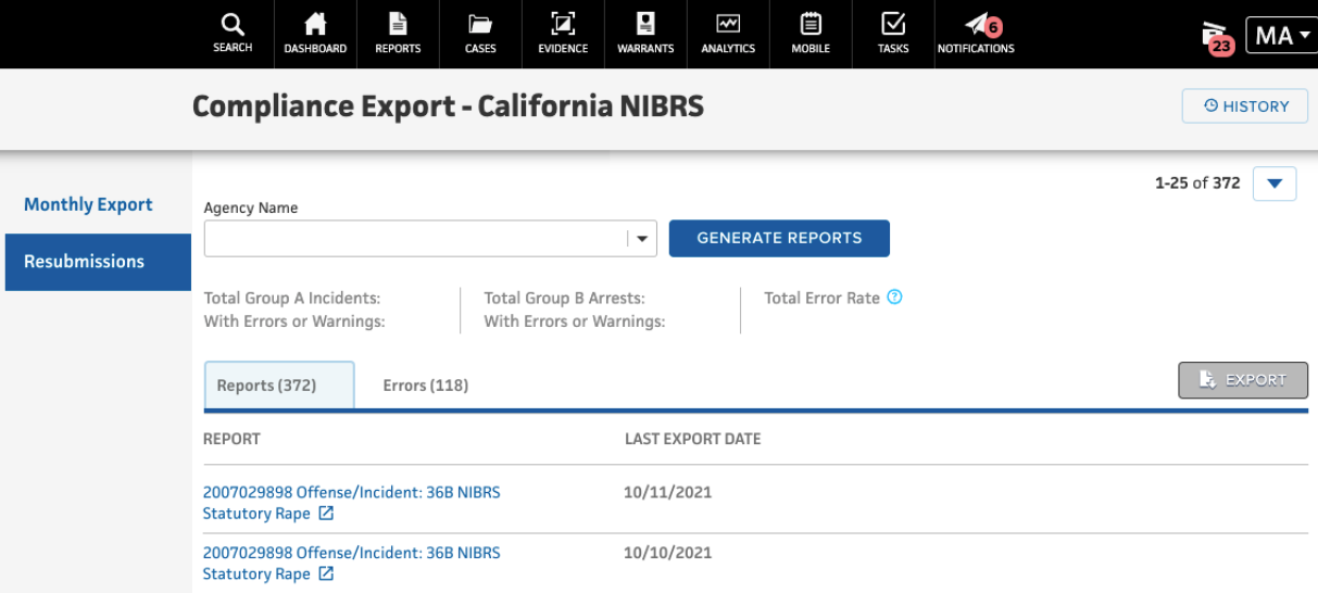 Resubmitting NIBRS Reports