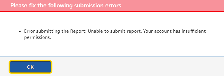Troubleshooting Guide: Unable to Submit a Report