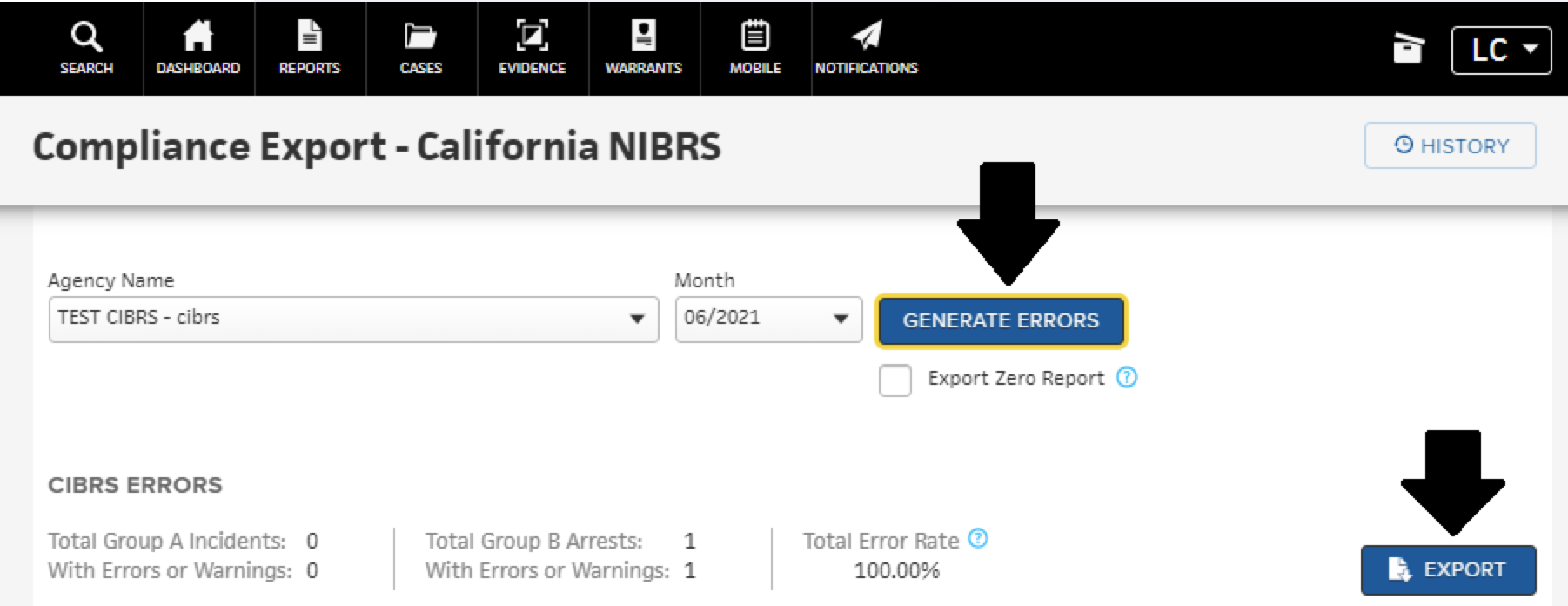 Completing a Direct Submission of NIBRS XML Data