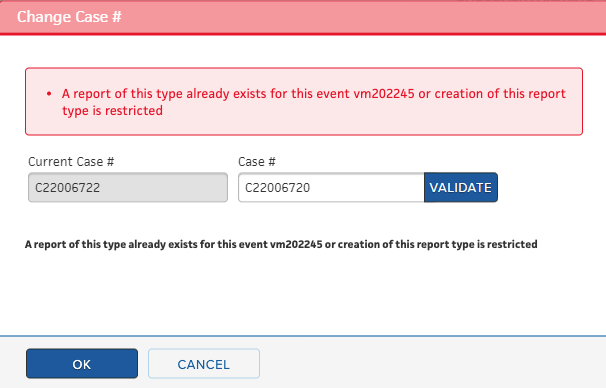 Troubleshooting Guide: Changing Case Numbers