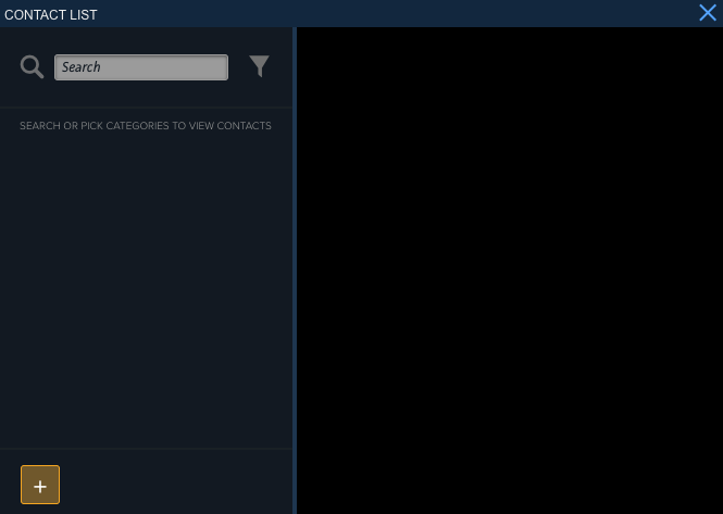 Navigating the Contact List