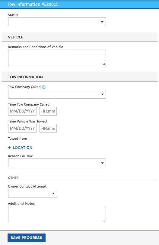 About Tow Vehicle Reports