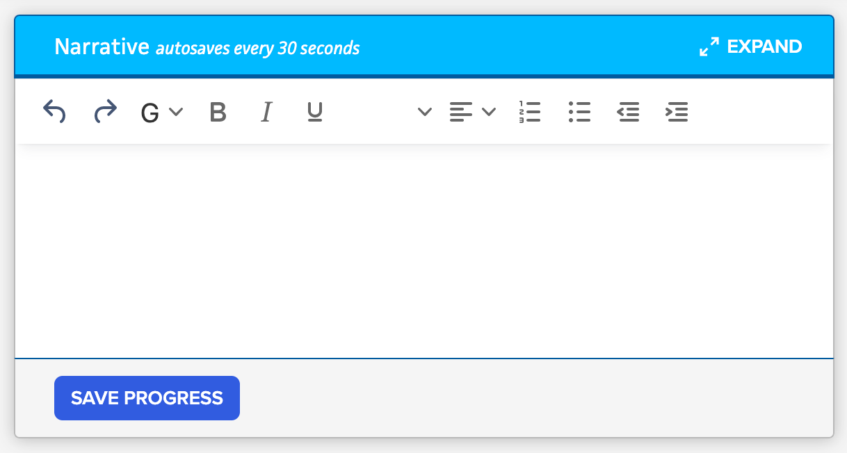 Using the Narrative Card