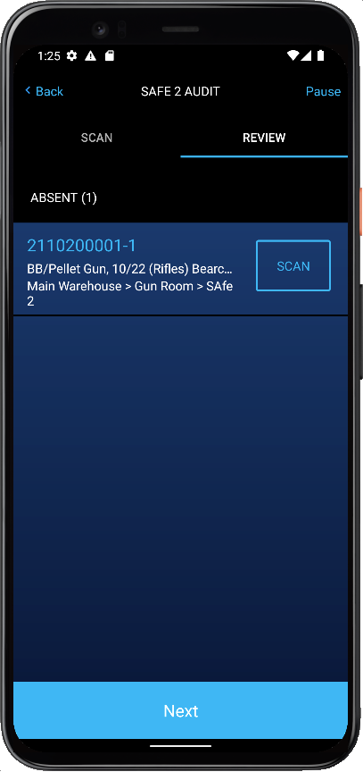 Evidence Mobile: Conducting an Inventory & Audit