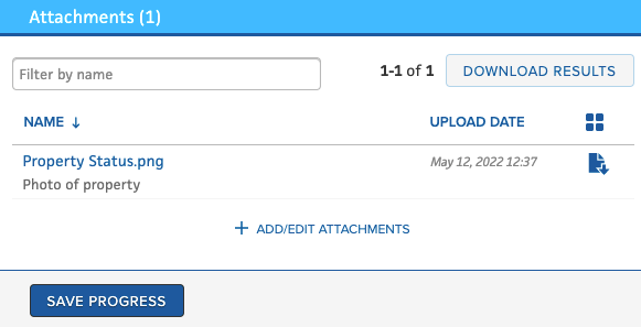 Using the Attachments Card