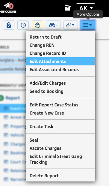 Using the Attachments Card